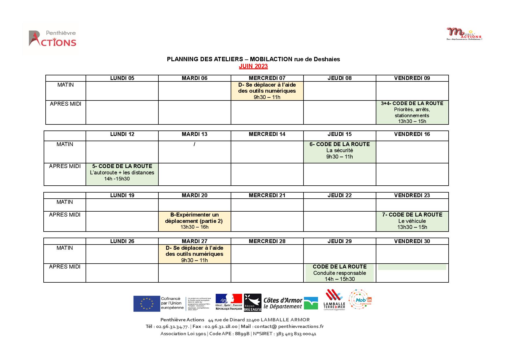 Ateliers MOBILACTIONS